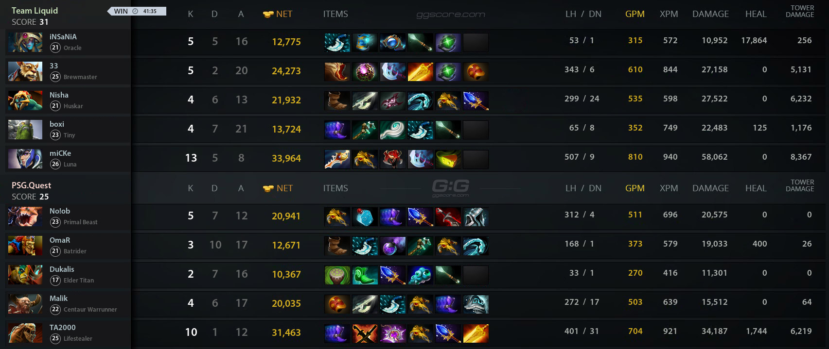 Liquid vs PSG Quest. Match 16.03.2024 on 1win Series Spring Dota 2