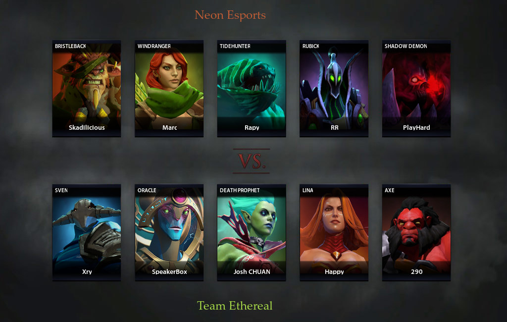 Neon vs Ethereal. Match 17.07.2019 on Radiance Cup Dota 2