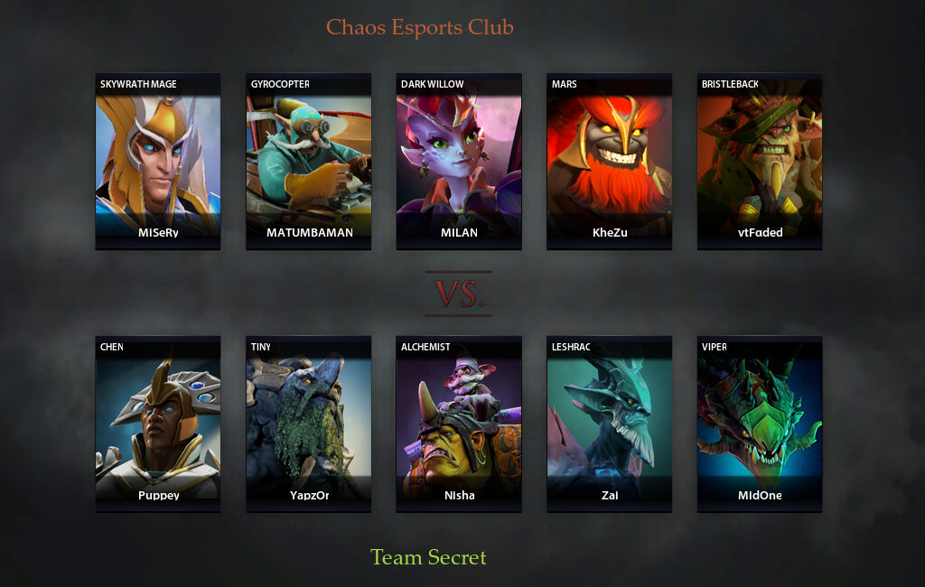 Secret vs Chaos. Match 18.08.2019 on TI 2019 Dota 2