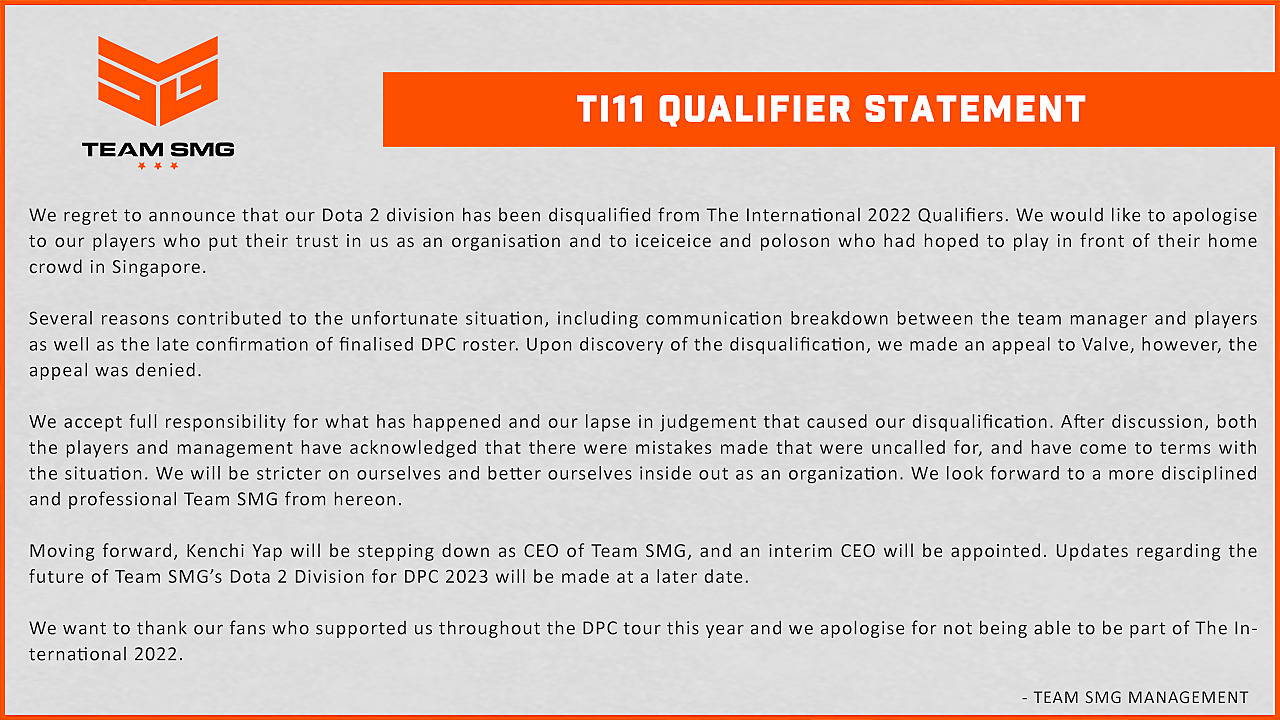 SMG drop their CEO and apologize to iceiceice and poloson for missing ...